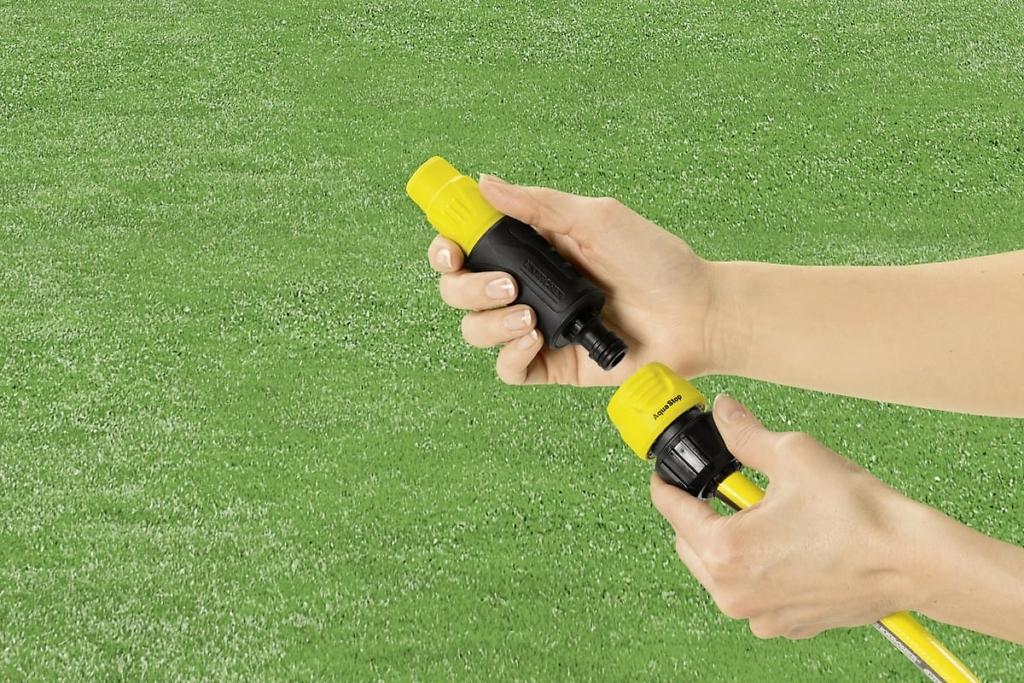 Универсальный коннектор Karcher с аквастопом без упаковки купить в Минске